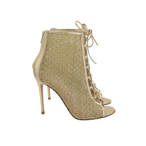 Gianvito Rossi | Shoes | Gianvito Rossi Laceup Embroidered Booties In ...